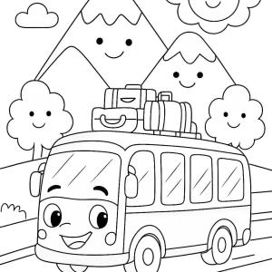22 Coloriages De Bus - Coloriages Gratuits pour Enfants - ColorFun.fr