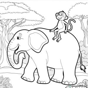 Coloriage d'animaux du zoo à Télécharger ou à Imprimer gratuitement