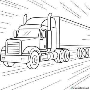 Scania truck coloring page Download or Print for free