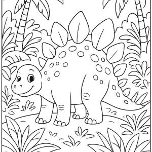 30 Planșe De Colorat Cu Dinozauri - Desene de colorat gratuite pentru ...