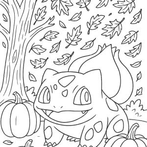Coloriage de Bulbizarre Pokémon à Télécharger ou à Imprimer gratuitement